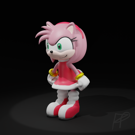 STL file Amy Rose 🌹 ・3D print design to download・Cults