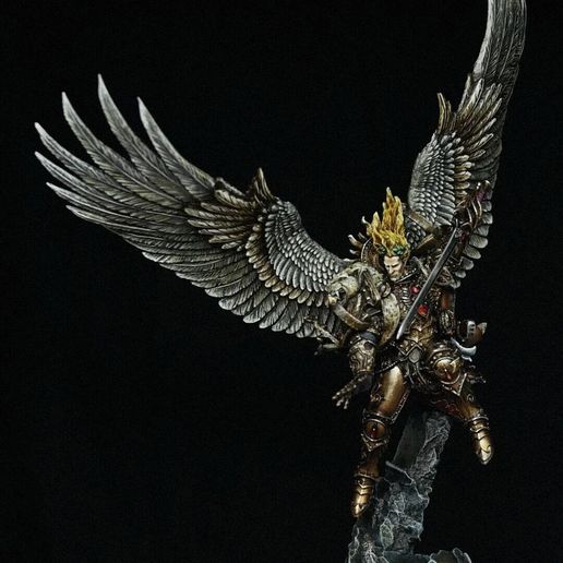 3D file winged warrior 👽 ・3D printing template to download・Cults