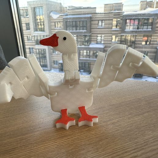 🧸 Flexible articulated goose・Free STL File for 3D printing・Cults