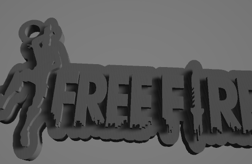 🆓 Free Fire keychain・Archivo STL para Impresión 3D・Cults
