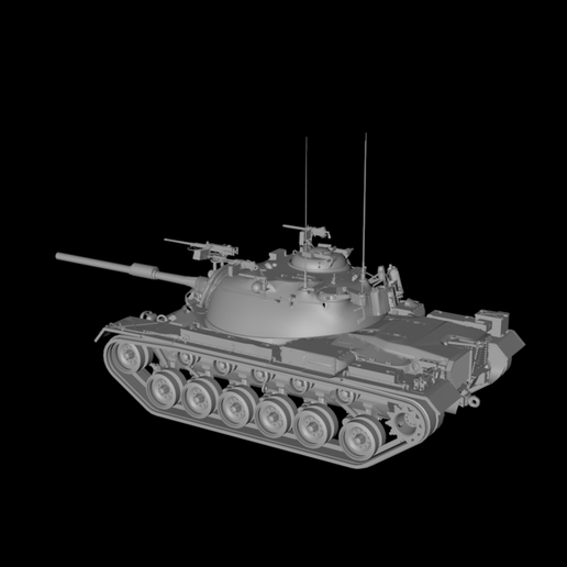 🇮🇱 Israel Magach 3 tank 3D model material・ OBJ File for 3D printing・Cults
