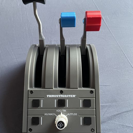 🎮 Thrustmaster Boeing TCA Quadrant - Throttle, Prop, Mixture levers・3D ...