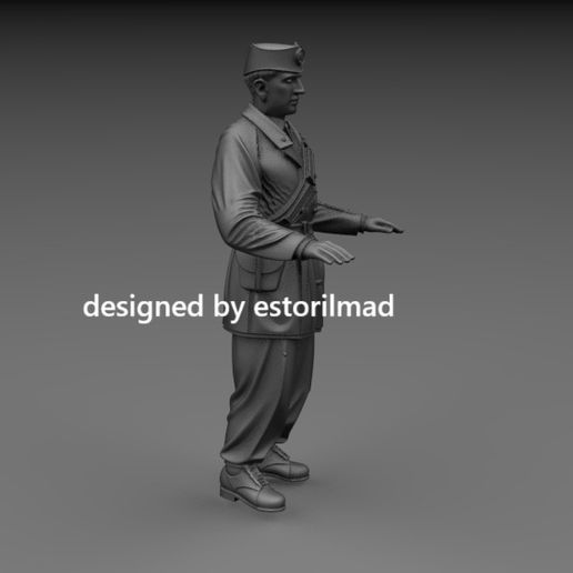 🤌 WW2 ITALIAN TANK DRIVER V7・ STL File for 3D printing・Cults