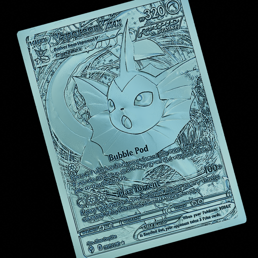 vaporeon pokemon card coloring page