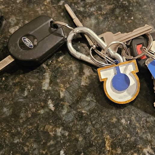 ⚔ Ultramarine's Warhammer 40K Keychain・3D Print with the Elegoo saturn ...