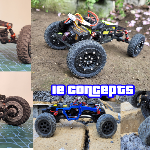 🎠 SCX24 Project Glass Chassis By ie Concepts RC Crawler・ 3D File for 3D ...