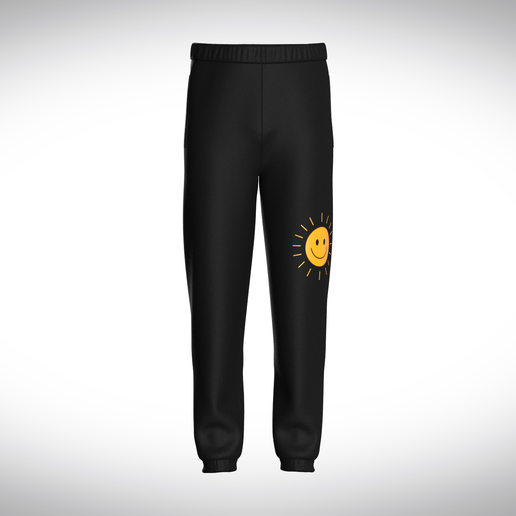 ☀️ Black Jogger With Sun | Marvelous / Clo3d / obj / fbx・ 3D File for ...