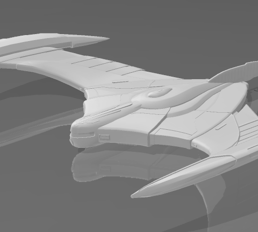🖖 STO - Romulan - Malem-class Light Warbird・Free STL File for 3D ...