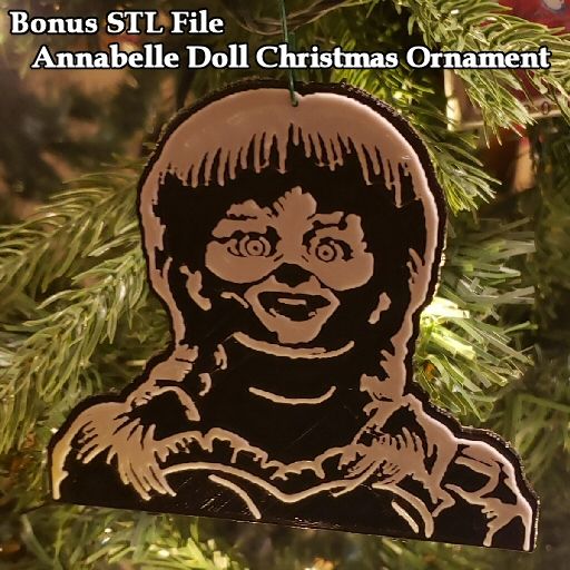 👻 Annabelle Doll Haunted Horror Movie Multi-Color Hanging Wall Art・ STL ...
