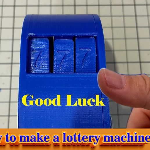 Free STL file Lottery machine 🔧 ・Object to download and to 3D print・Cults