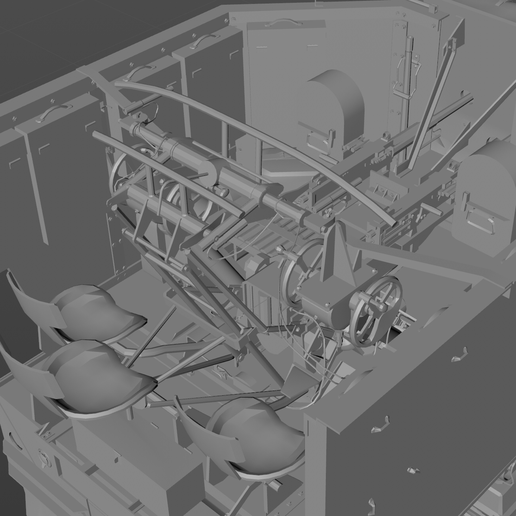 🔫 American M15 self-propelled anti-aircraft gun 3D model material・ OBJ ...