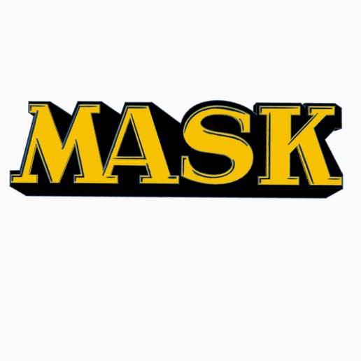 👾 M.A.S.K. Logo Display by MANIACMANCAVE3D・ STL File for 3D printing・Cults