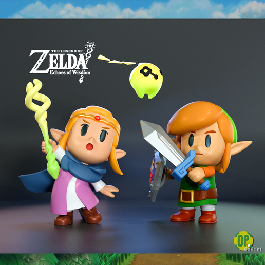 3D file "ZELDA and LINK" - (eow) - 🔗 ・3D print object to download・Cults
