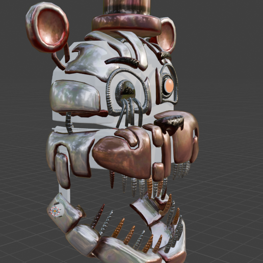 🪖 Poseable Molten Freddy mask Five Nights at Freddy's・ STL File for 3D ...