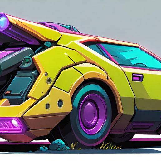 3D file Neon Racer 👺 ・3D printable model to download・Cults