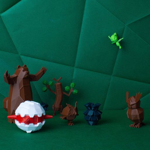 🐉 Low Poly Pokemon Collection Generation 2・ 3D File for 3D printing・Cults