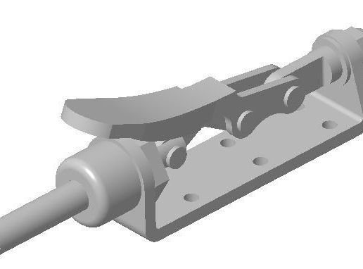 🗜️ Push rod clamp・ 3D File for CNC machining - Laser cutting・Cults