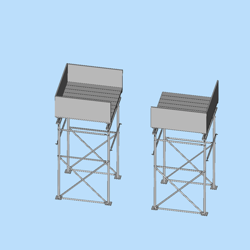🚧 94 xbb Street Scene Construction Scaffolding Miniature Model・ STL ...
