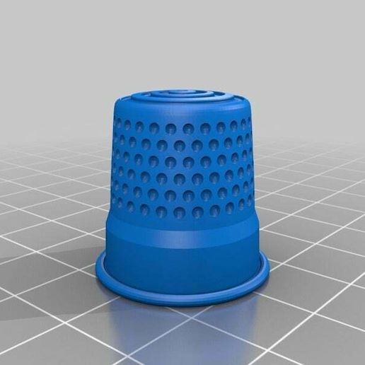 🪡 3D-printable Thimble - (14, 16, 18 mm)・Free STL File for ・Cults