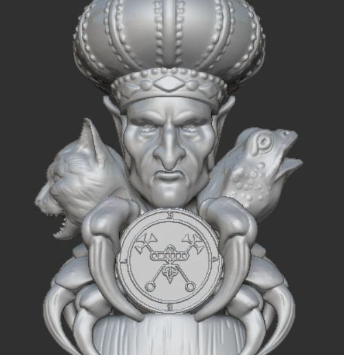 OBJ file Demon King Bael 🤴 ・3D printer design to download・Cults