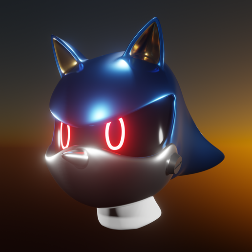 🦔 Metal Sonic Mask for Cosplay・ STL File for 3D printing・Cults