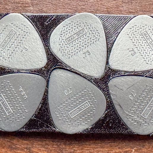 🎸 Guitar Plec Holder Tamaño tarjeta de crédito・Archivo 3D Gratis para ...