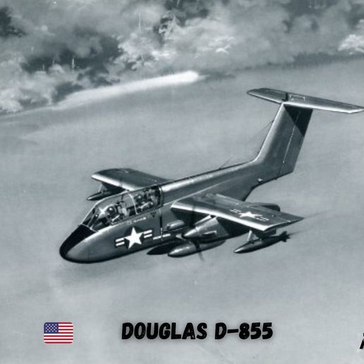 ️ DOUGLAS D-855 aircraft prototype・Free STL File for 3D printing・Cults