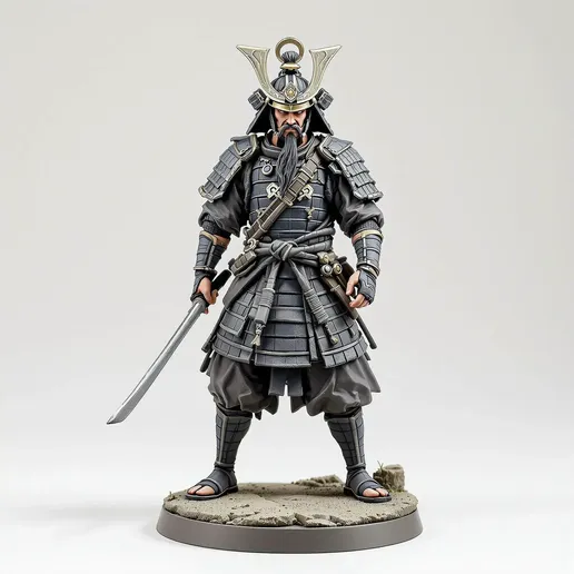 🗡️ Minifigura de Ronin estoico con armadura samurái completa・Archivo ...