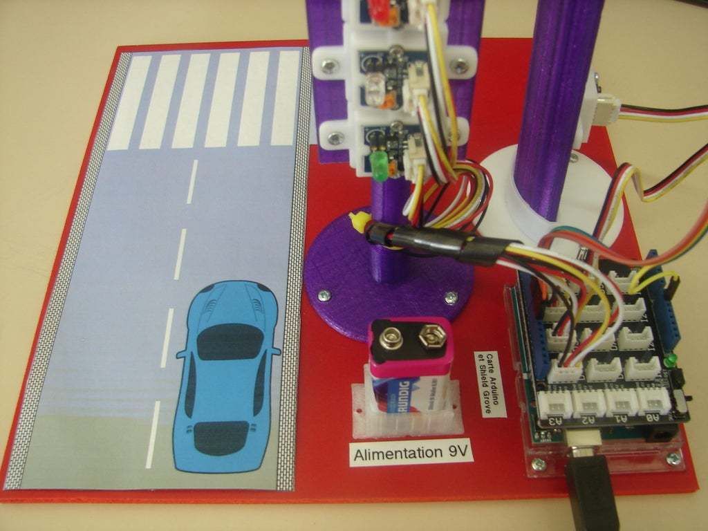 Download free STL file Arduino Traffic Light / Feu tricolore • 3D ...