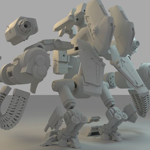 🤖 Viking - Terran Mech Unit・ OBJ File for ・Cults