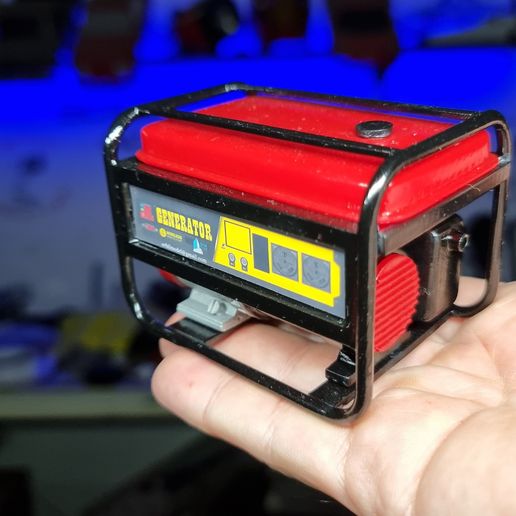 🚗 10th scale Portable generator・ STL File for ・Cults