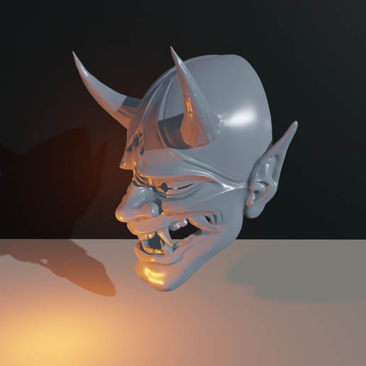 🇯🇵 ONI MASK・ STL File for 3D printing・Cults