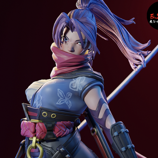 ♀️ Psylocke(SKIN) character by E.S Monster(P1/P2)・ 3D File for 3D ...