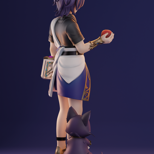 🐱 Cute Dr. Ratio Hsr Figure + Cat Version・ STL File for 3D printing・Cults