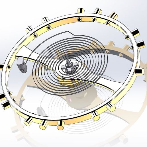 Archivo STEP Balance Wheel for Unitas 6497 6498, Balance Wheel 18000 ⚖️ ...