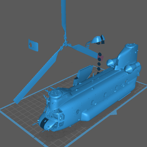 🇺🇸 Boeing CH-47 Chinook 3D Model Kit・ OBJ File for 3D printing・Cults