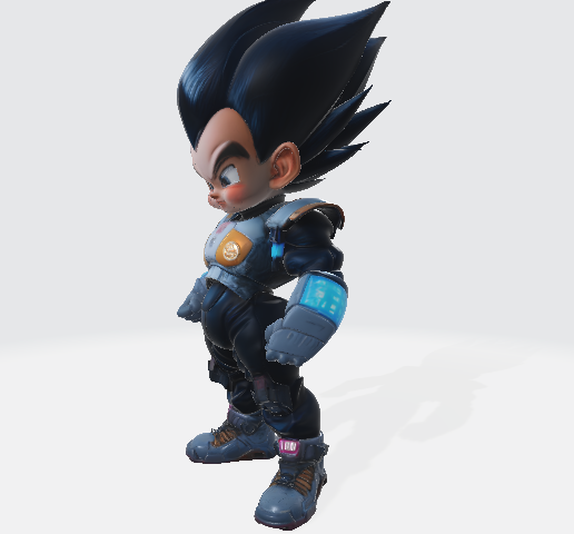 🐉 Dragon Ball FanArt SSJ No Name Character・ STL File for 3D printing・Cults