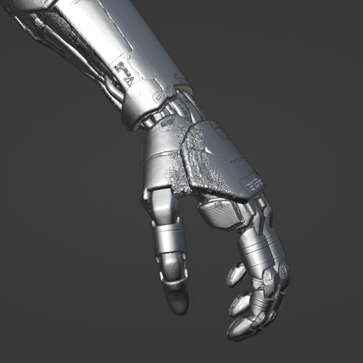 💪 Cyberpunk 2077 Johnny Silverhand Arm 3D Print Replica 3D print model ...