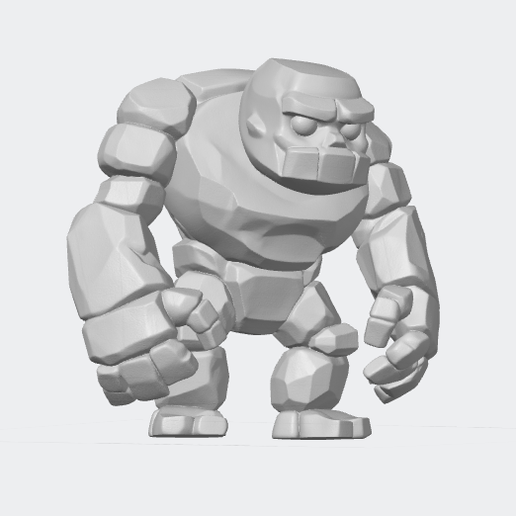 👹 Golem Clash of Clan Royal・ STL File for 3D printing・Cults