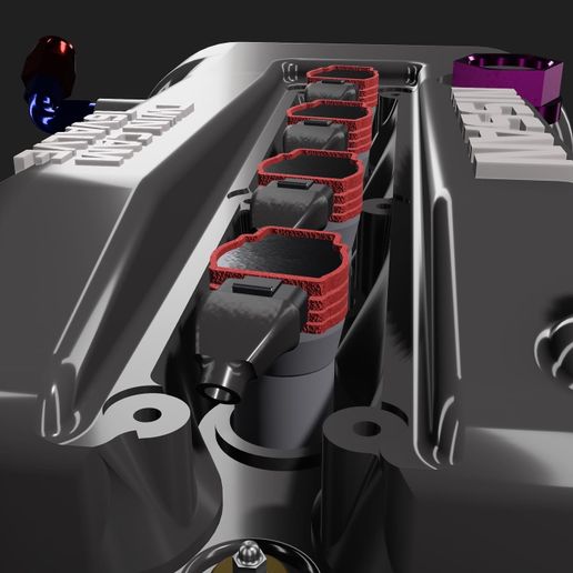 STL file SR20 Engine x3 combos ITB Turbo Twin Turbo 💶 ・3D printer ...