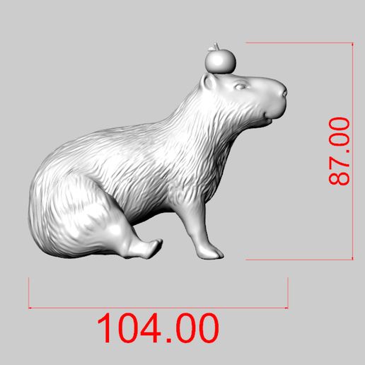 🗿 Capybara 3D print model・ STL File for 3D printing・Cults