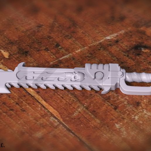 🪚 Chainsaw Sword STL File・ 3D File for 3D printing・Cults