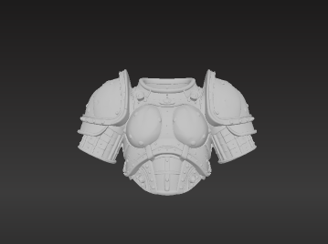 👽 Colossal Battle-Worn Sci-Fi Pauldrons - Riveted Dark Legion Style ...