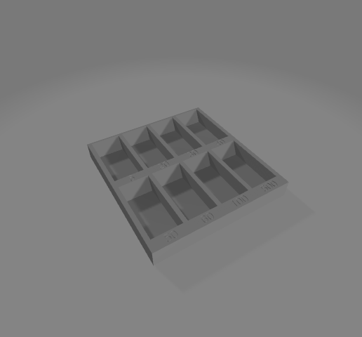 🪙 Angled coin Holder・ STL File for 3D printing・Cults