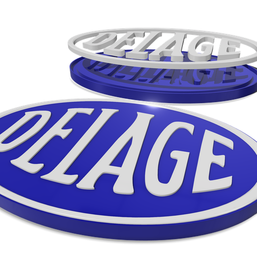🚩 DELAGE LOGO・ 3D File for 3D printing・Cults