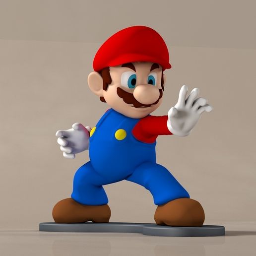 🎲 High-Res Super Mario・Free 3D File for ・Cults