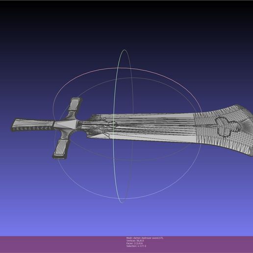 ☘️ Black Clover Demon Destroyer Sword Printable Assembly・ STL File for ...