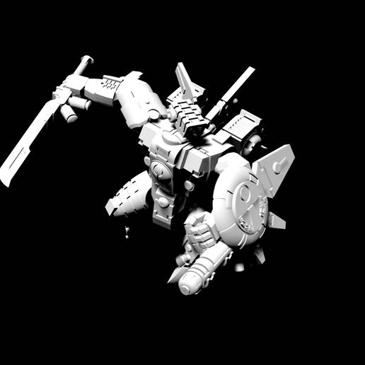 ⚔ Elite Mech Leader Falling With Style・Free STL File for 3D printing・Cults