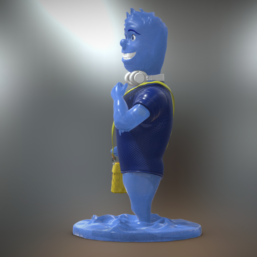 Archivo 3D Pixar Elemental Wade Ripple imprimible 👾 ・Modelo para ...