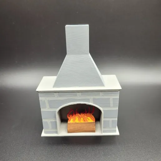 🤏 Mini Fireplace・ STL File for 3D printing・Cults